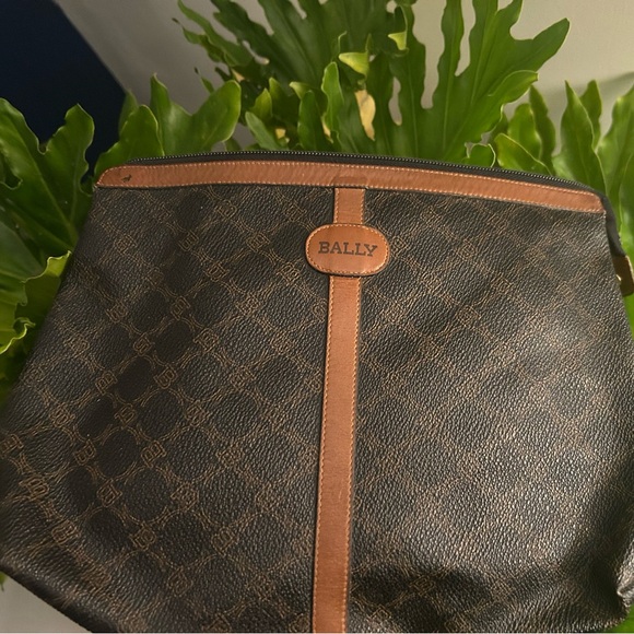 Bally | Bags | Bally Vintage Leather Monogram Clutch | Poshmark